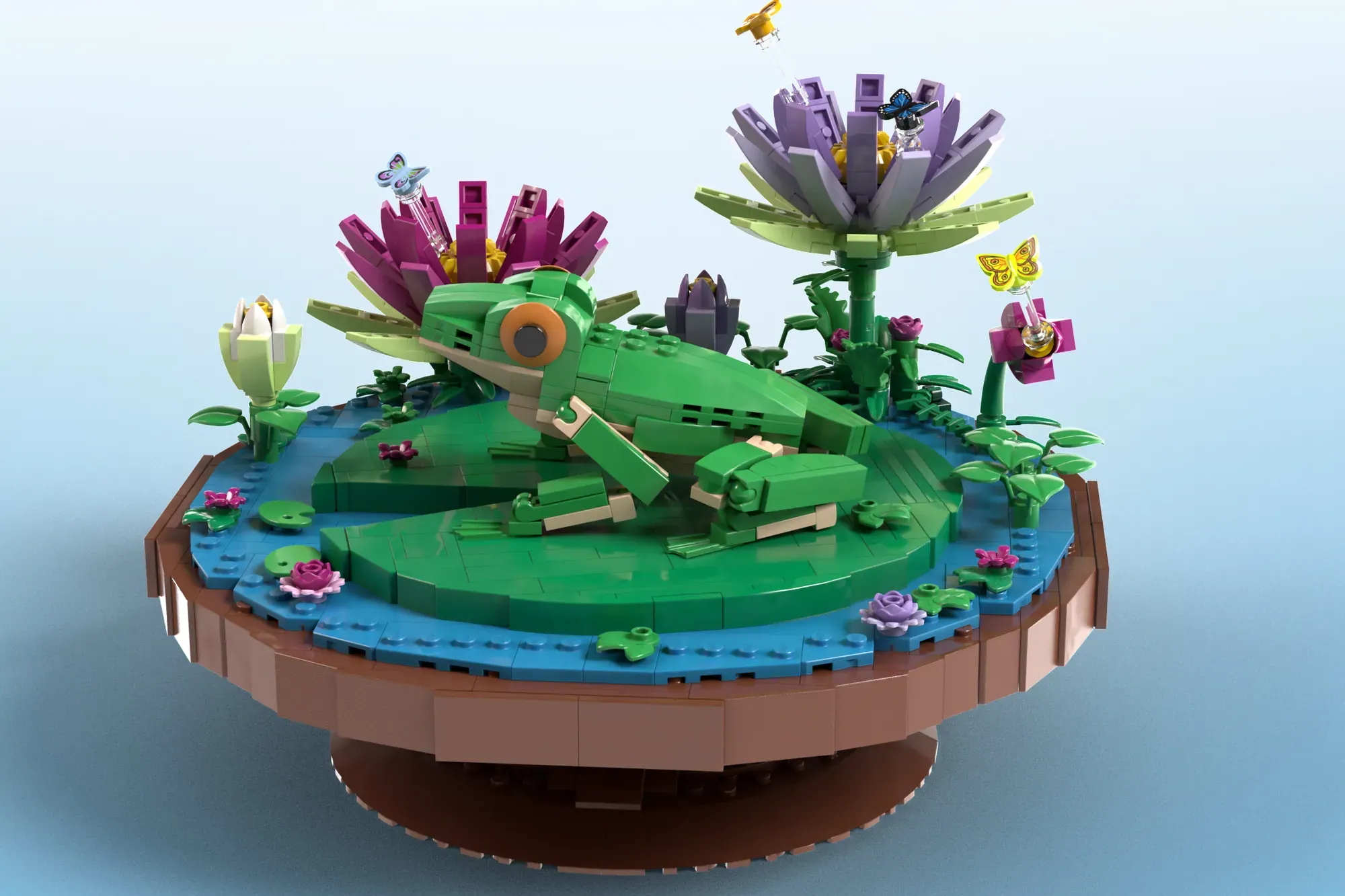 Water Lily and Frog | LEGO® Ideas