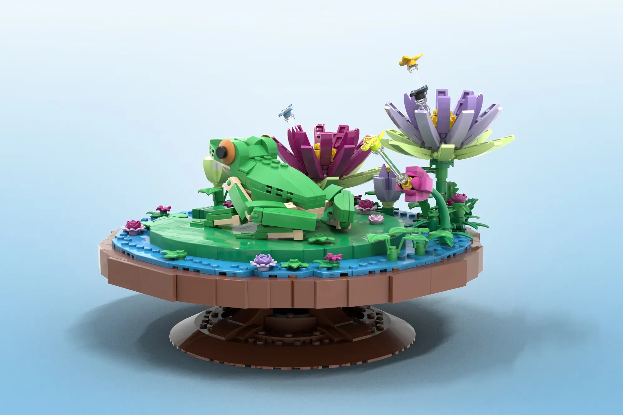 Water Lily and Frog | LEGO® Ideas