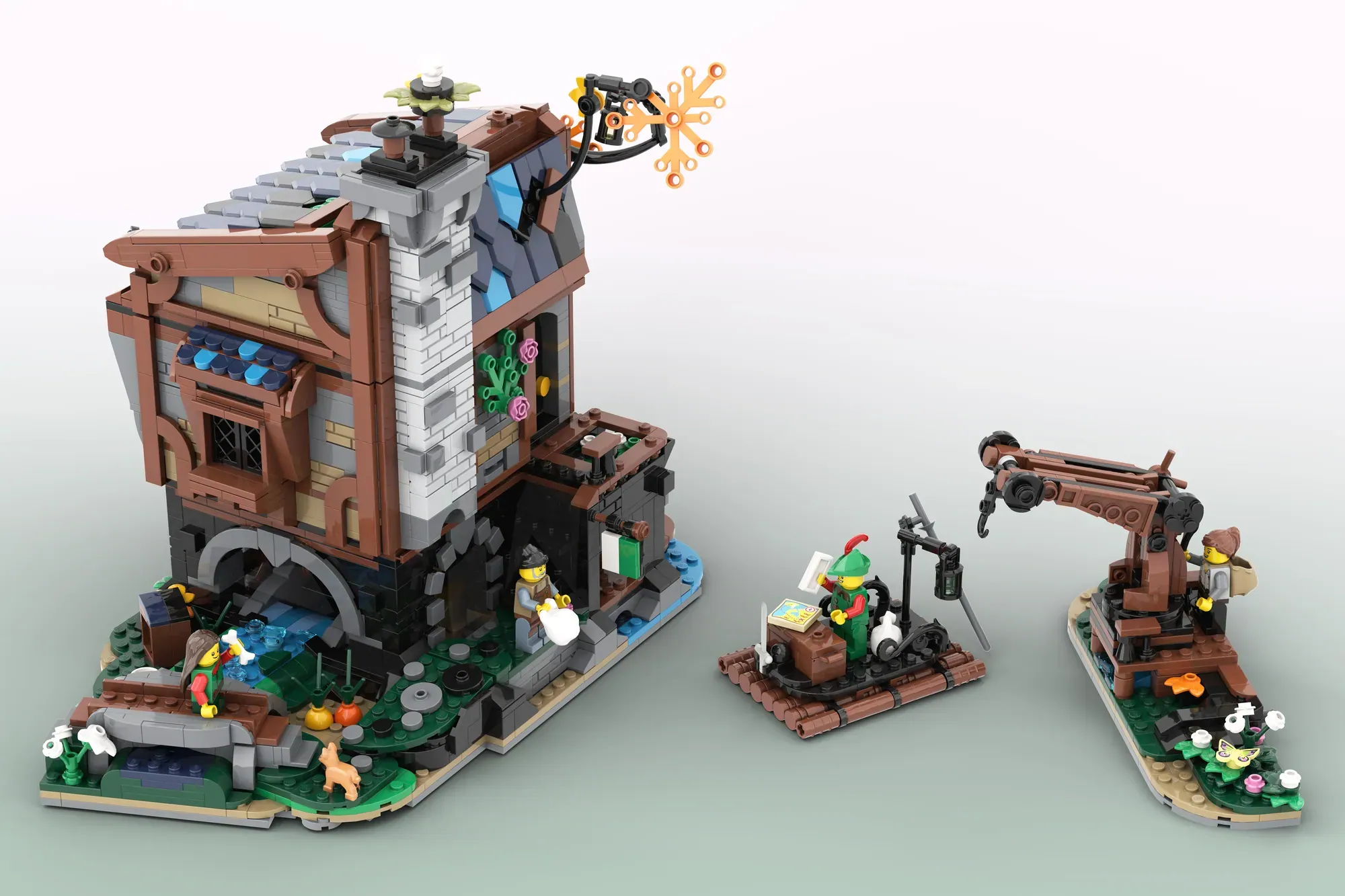 A Medieval Watermill : The Watermill's Secret | LEGO® Ideas