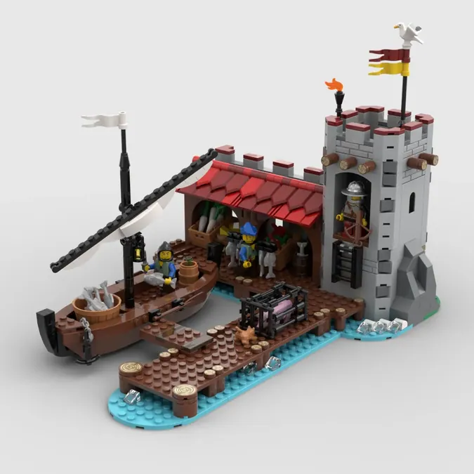 LEGO IDEAS - Medieval Seaside Market