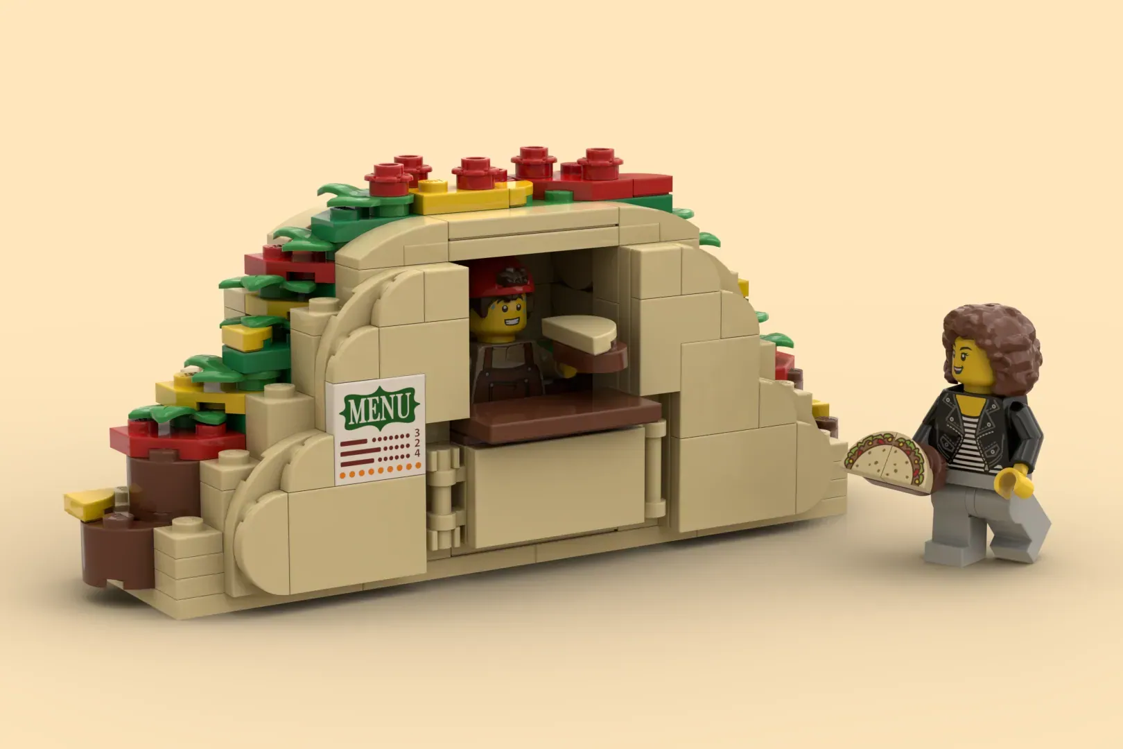 The Downtown Taco Stall | LEGO® Ideas