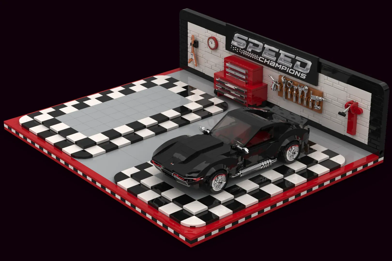 Speed Champions Classic Car Garage Shelf Display | LEGO® Ideas