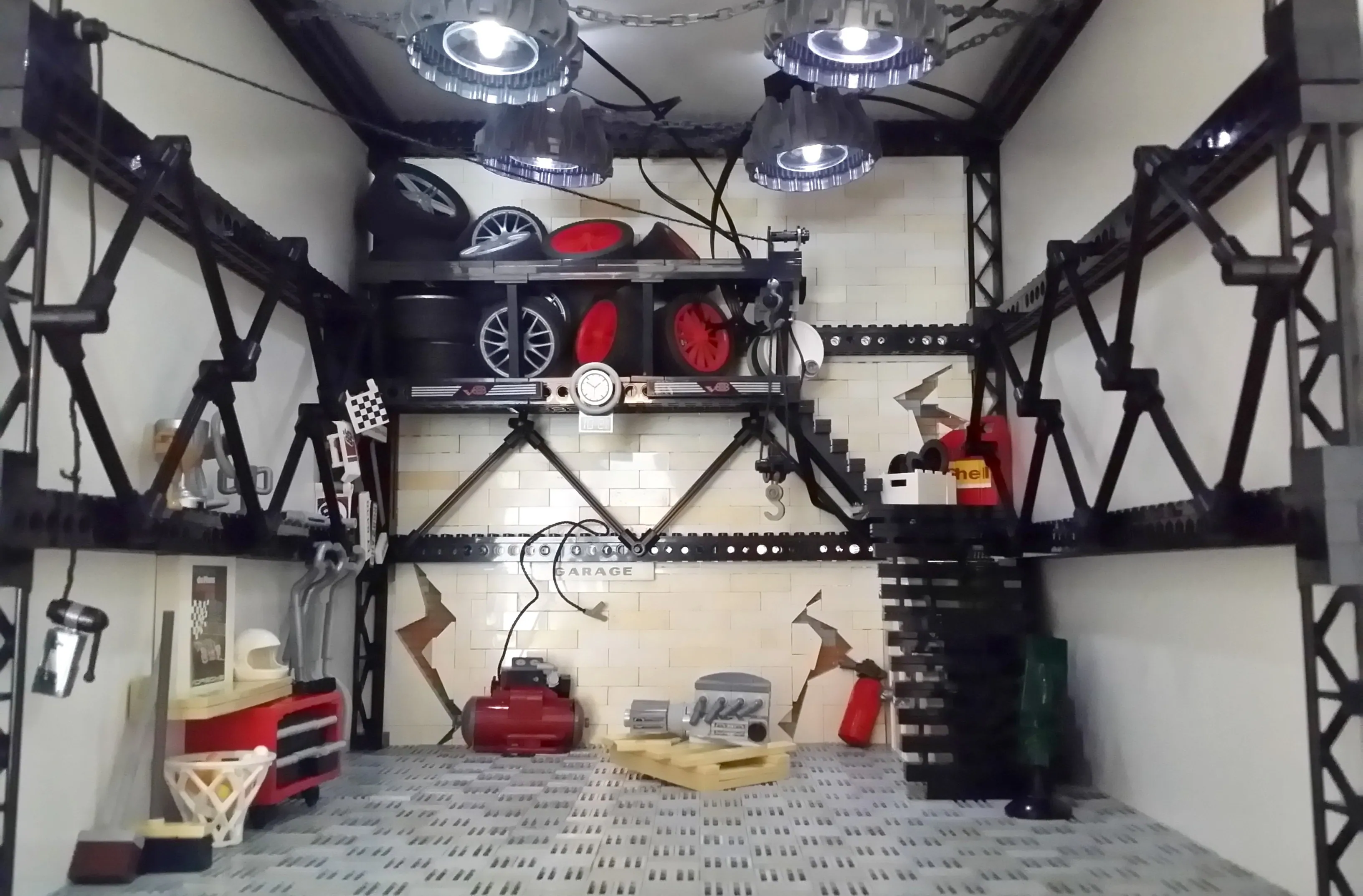 Lego + Ikea : Garage Diorama for KALLAX Shelving Unit | LEGO® Ideas