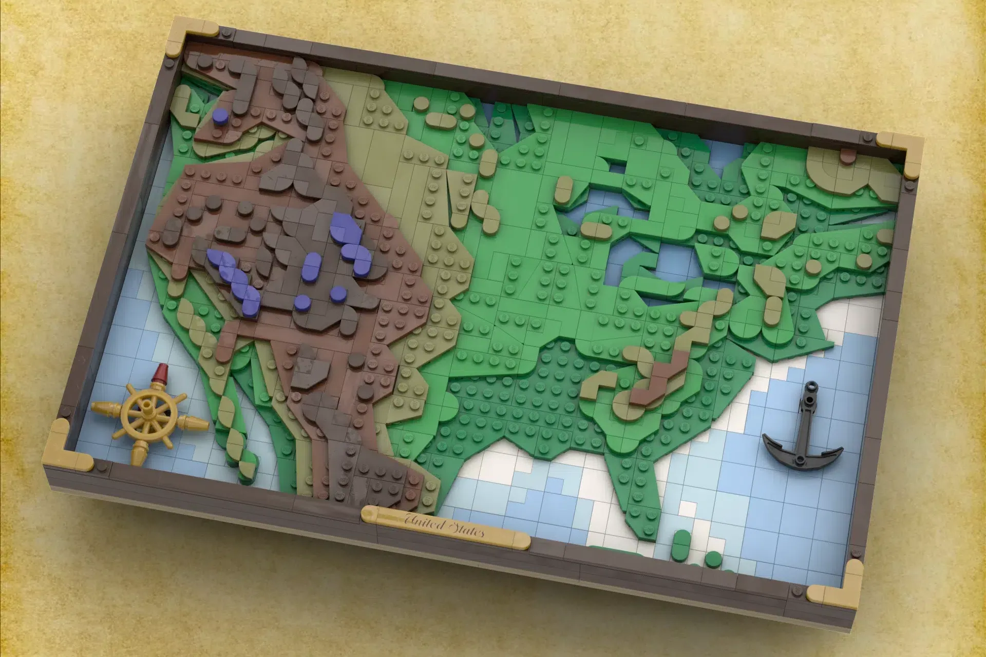Map of the United States of America | LEGO® Ideas