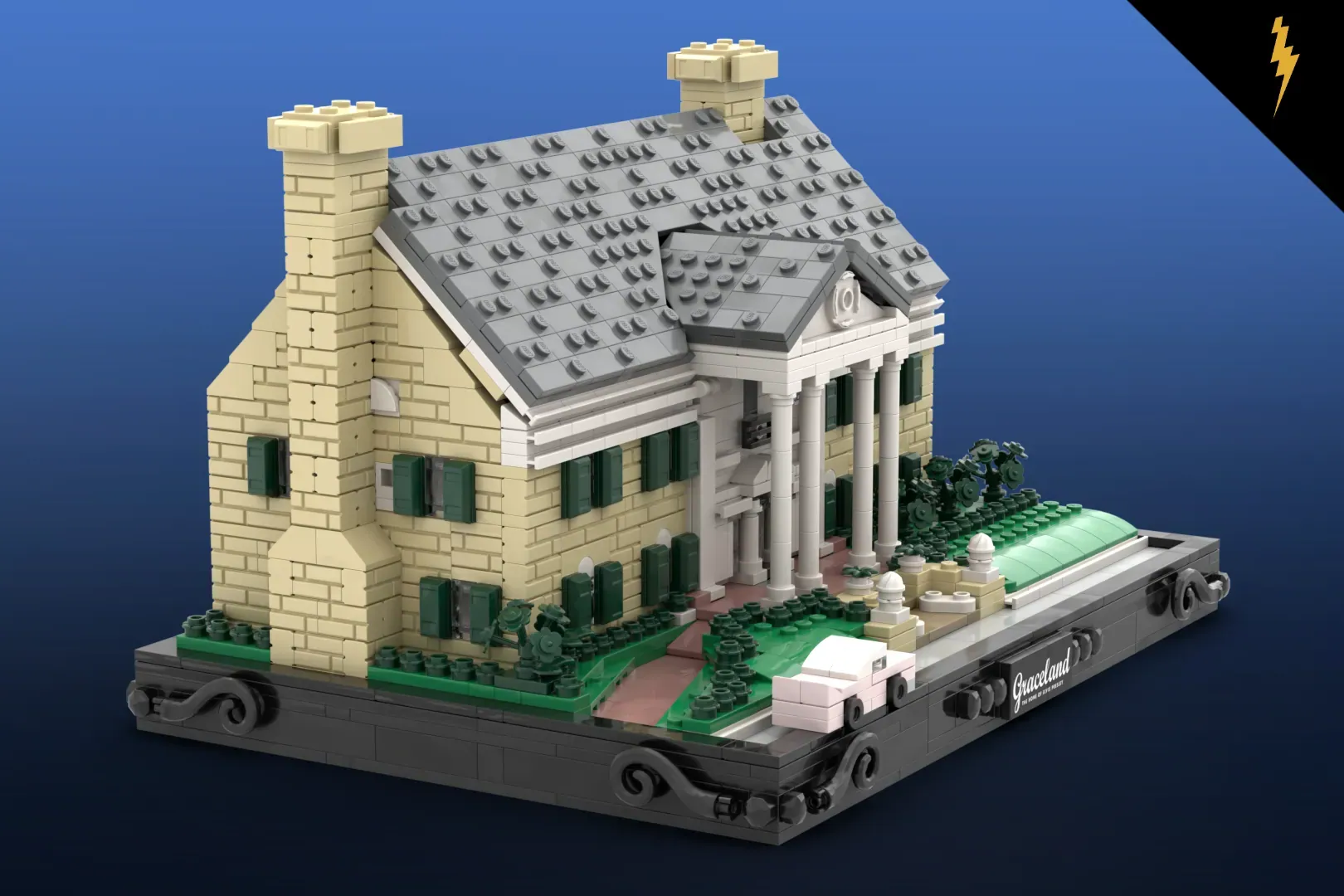 Elvis Presley's Mansions (Graceland) & 68" Comeback Special Diorama ...