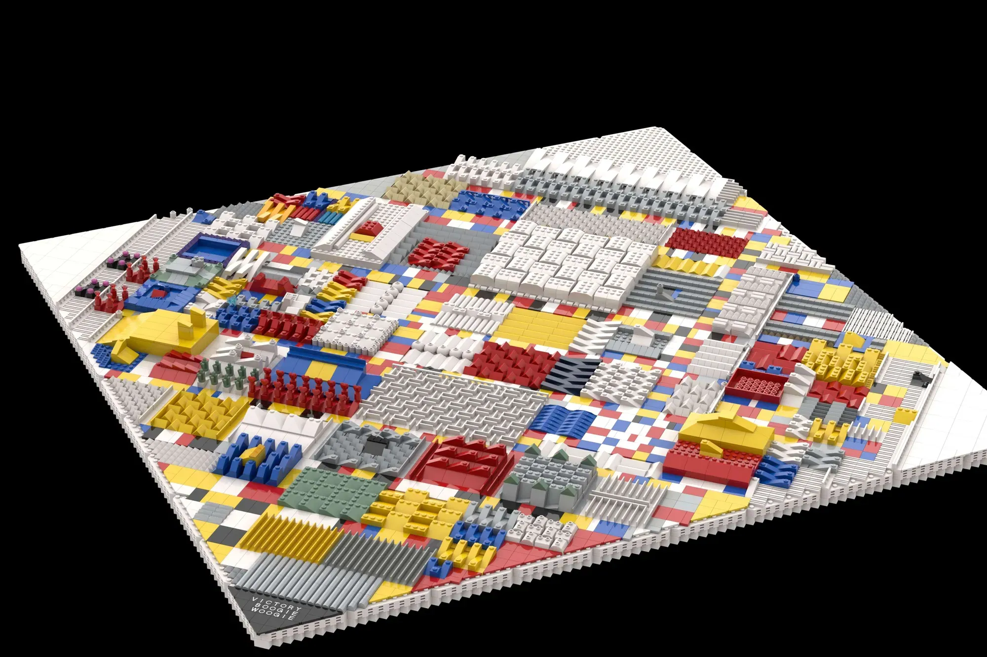 Piet Mondrian's Victory Boogie Woogie at Full Scale (50in / 127cm ...