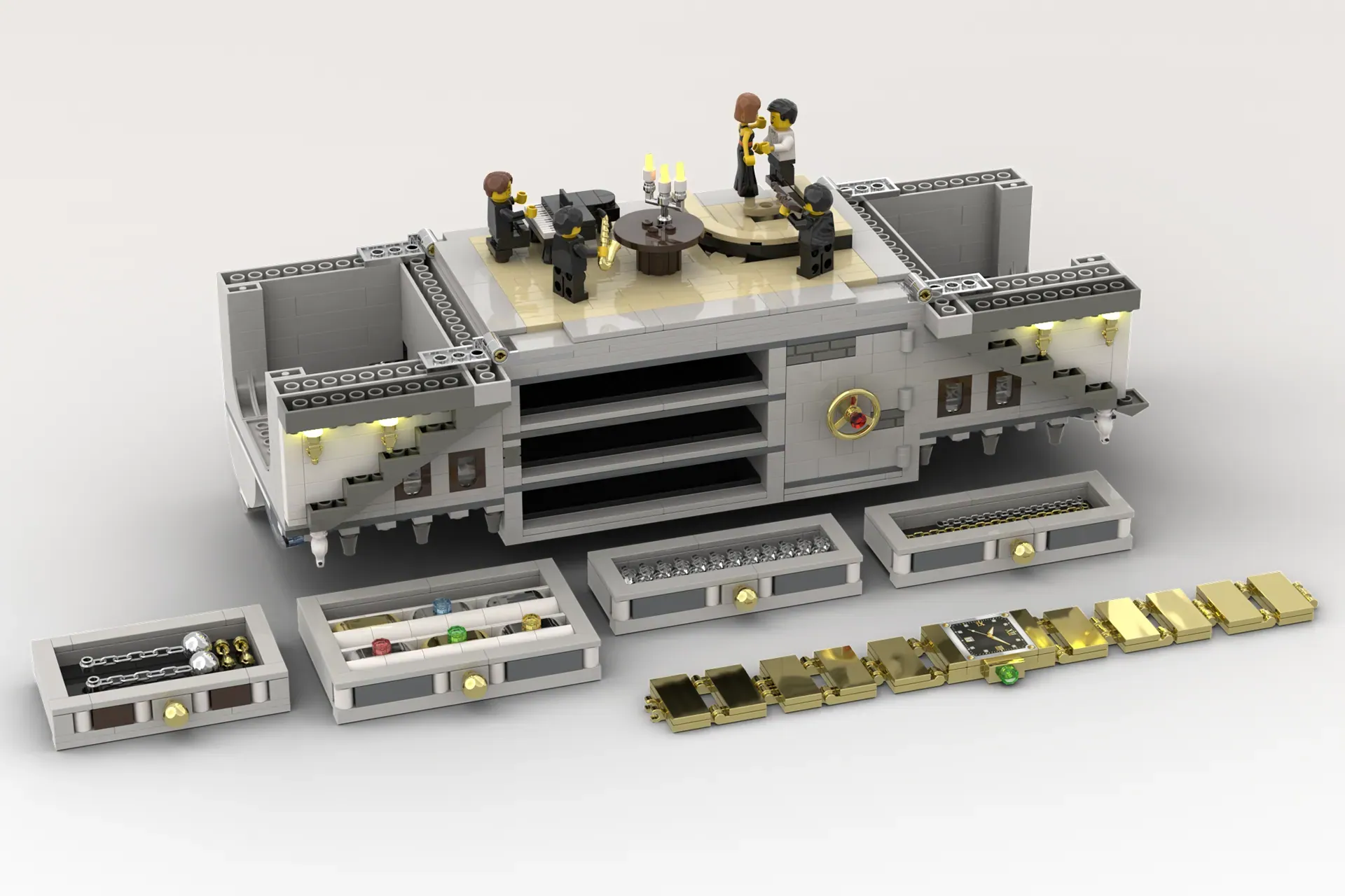 The Mechanical Musical Jewelry Box | LEGO® Ideas