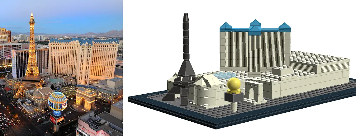 LEGO Architecture - Paris Hotel & Casino‎, Las Vegas | LEGO® Ideas