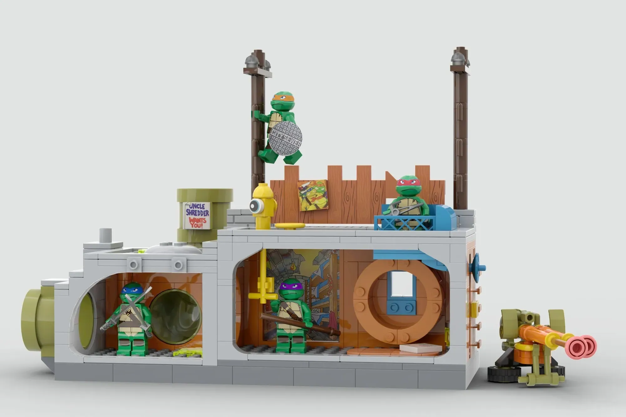 Teenage Mutant Ninja Turtles - Sewer Playset | LEGO® Ideas