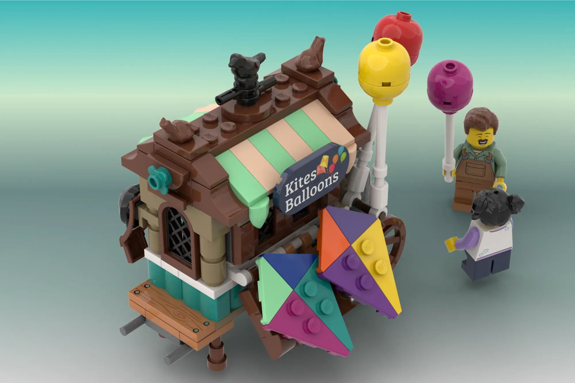 The Kites and Balloons Cart | LEGO® Ideas