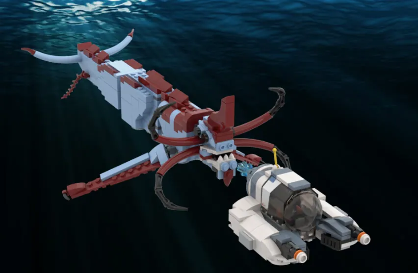Subnautica - Reaper Leviathan and Seamoth | LEGO® Ideas
