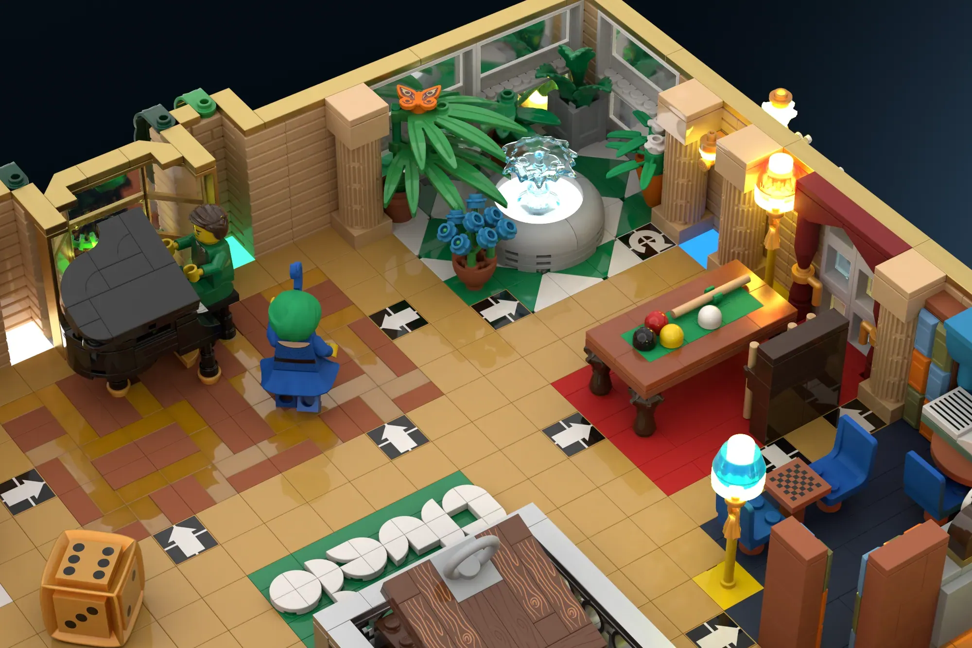 Playable Cluedo (Clue) Mansion | LEGO® Ideas