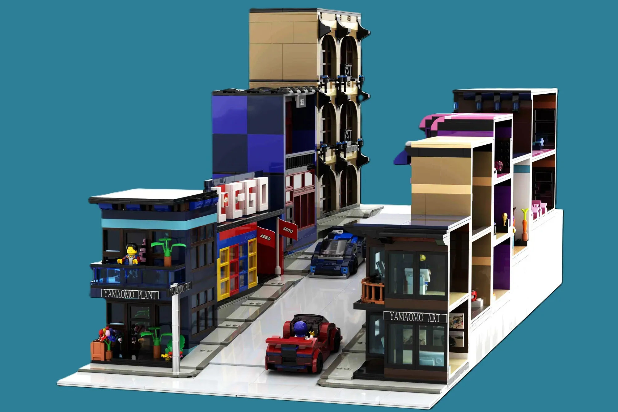 Yamaomo Street, the Sloped Street | LEGO® Ideas