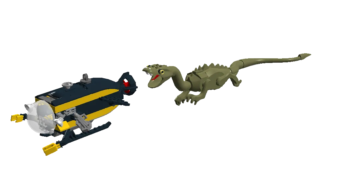 Submarine with sea monster | LEGO® Ideas