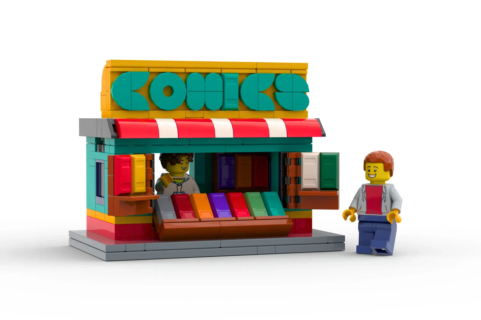 The Golden Age Comics Stand | LEGO® Ideas