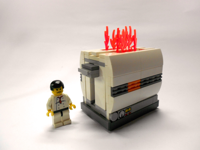 Lego Toaster Working LEGO Toaster (Tutorial)