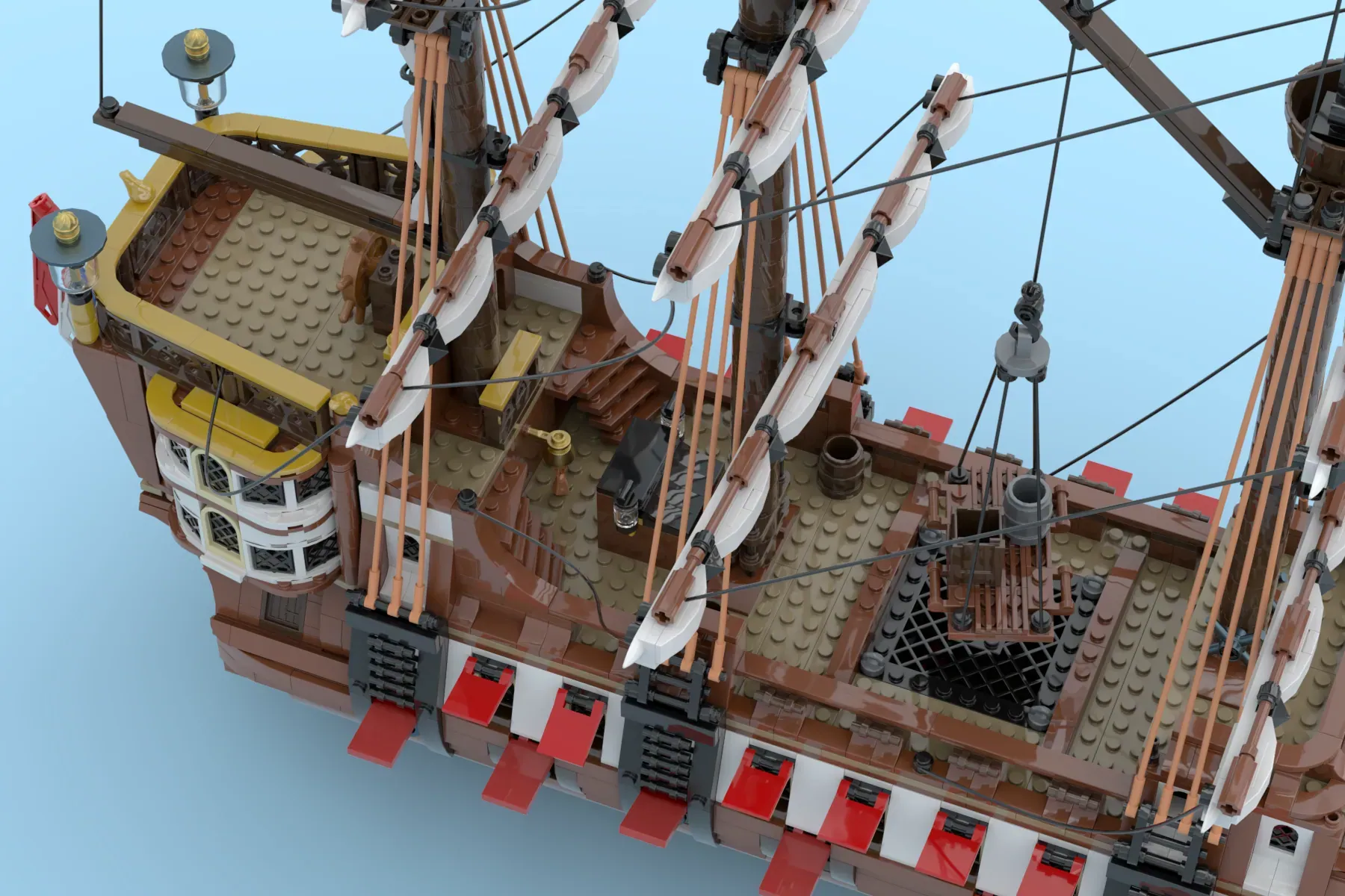 Model of a 16th Century Merchant Vessel | LEGO® Ideas