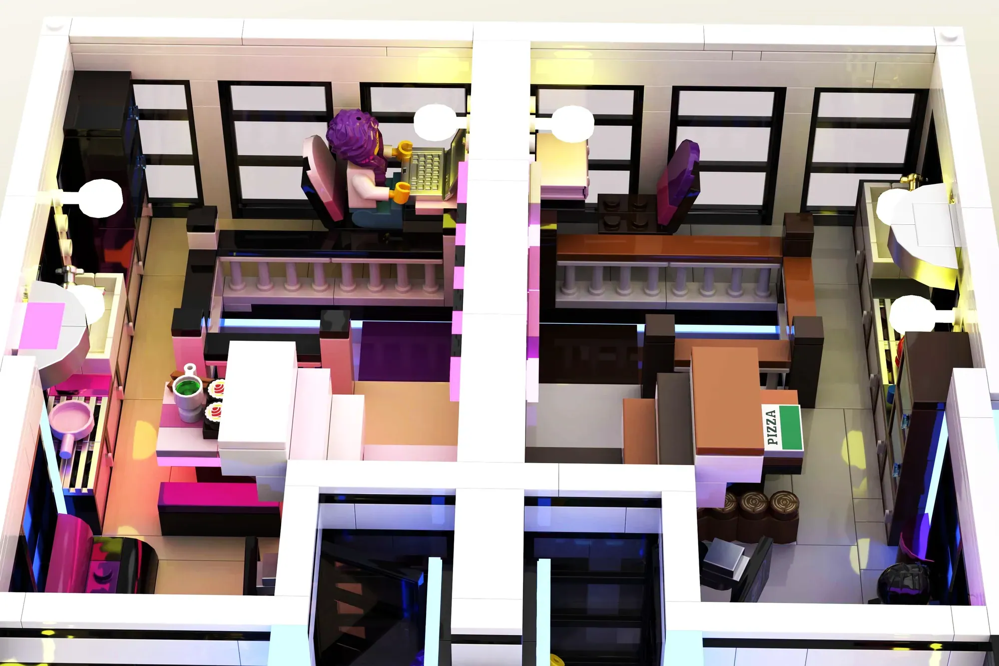 Modular: Duplex With Auto Dealer | LEGO® Ideas