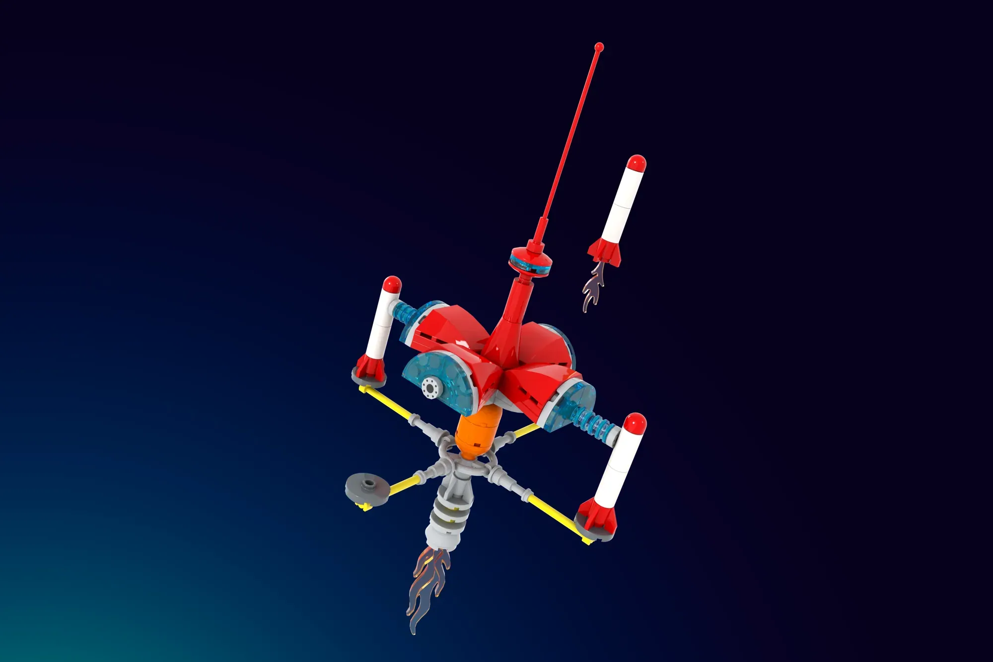 Retro Rocket Port | LEGO® Ideas