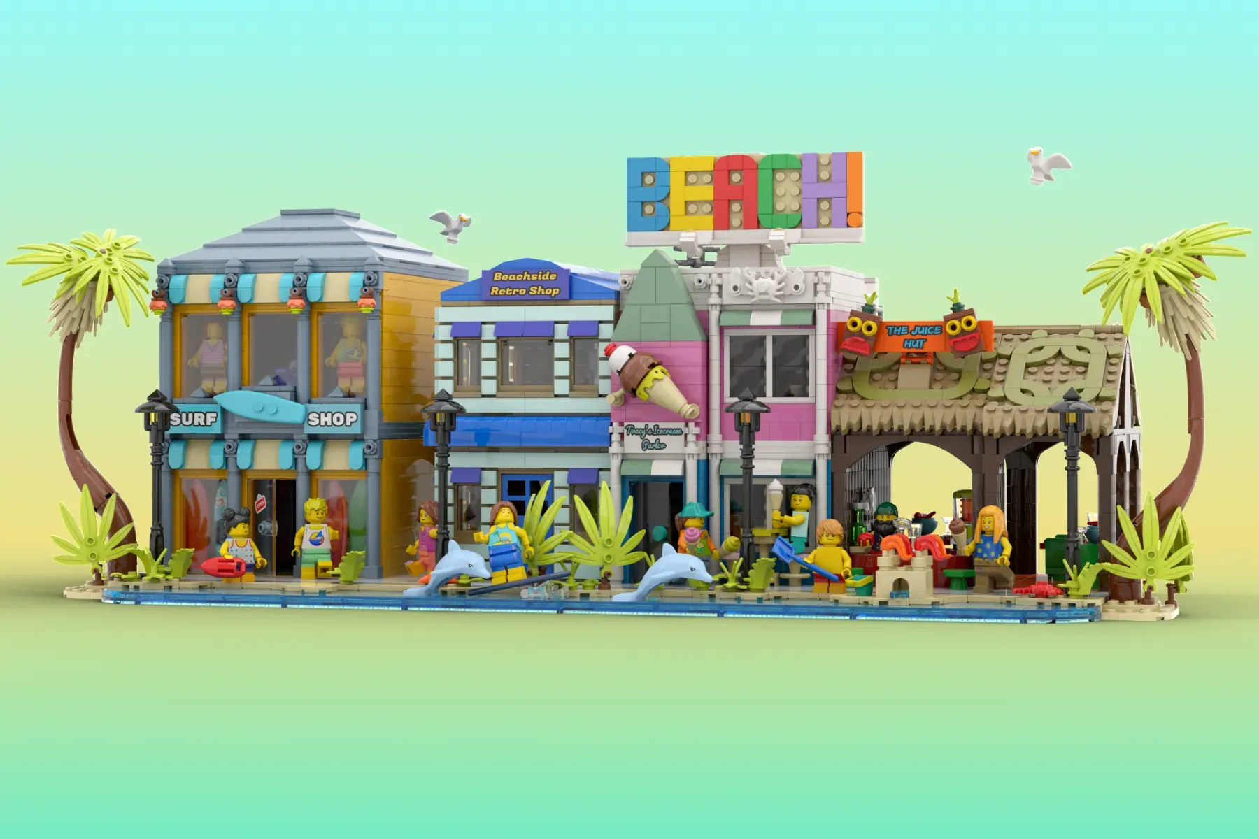 Beachside Shops | LEGO® Ideas
