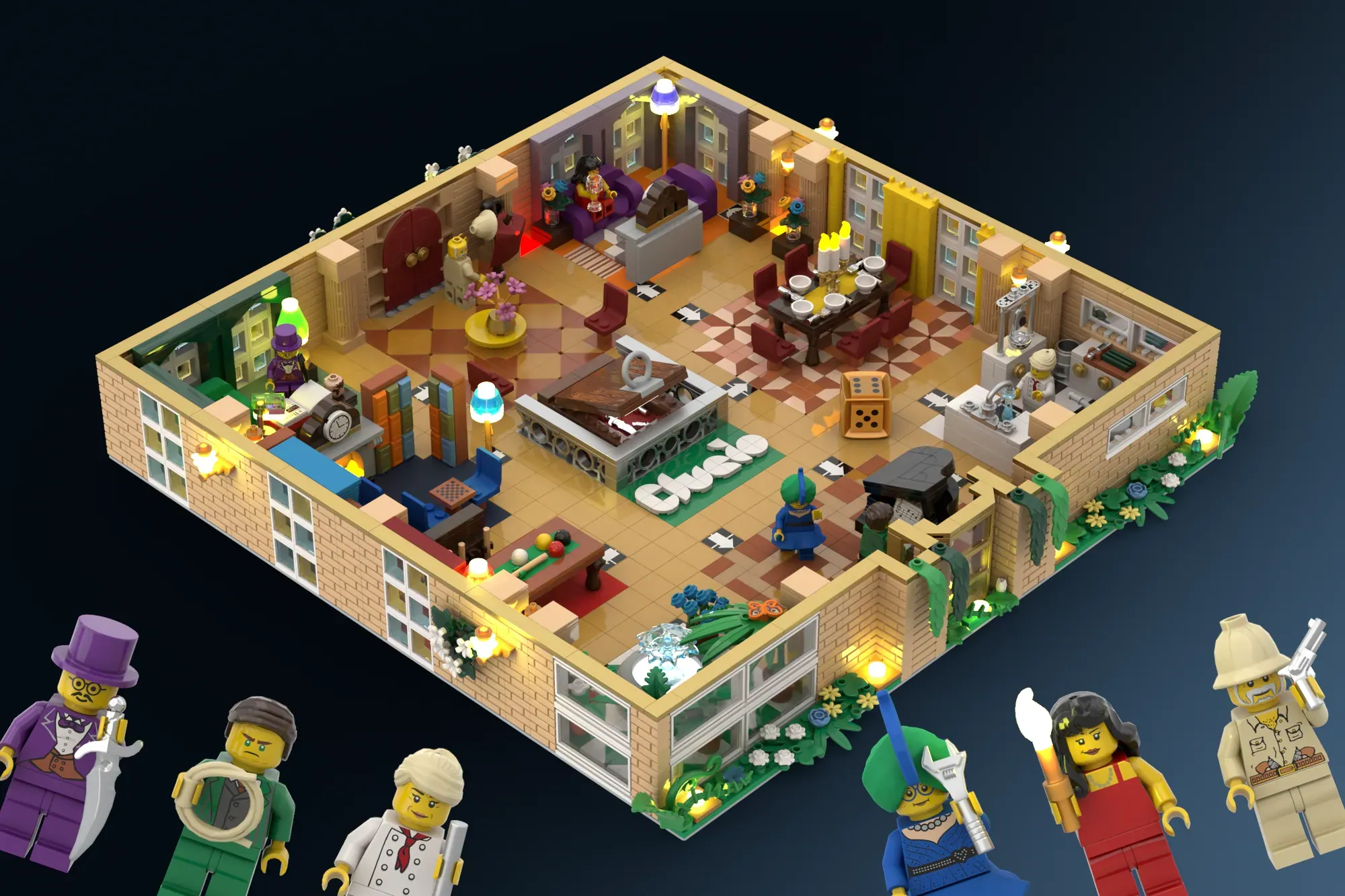 Playable Cluedo (Clue) Mansion | LEGO® Ideas