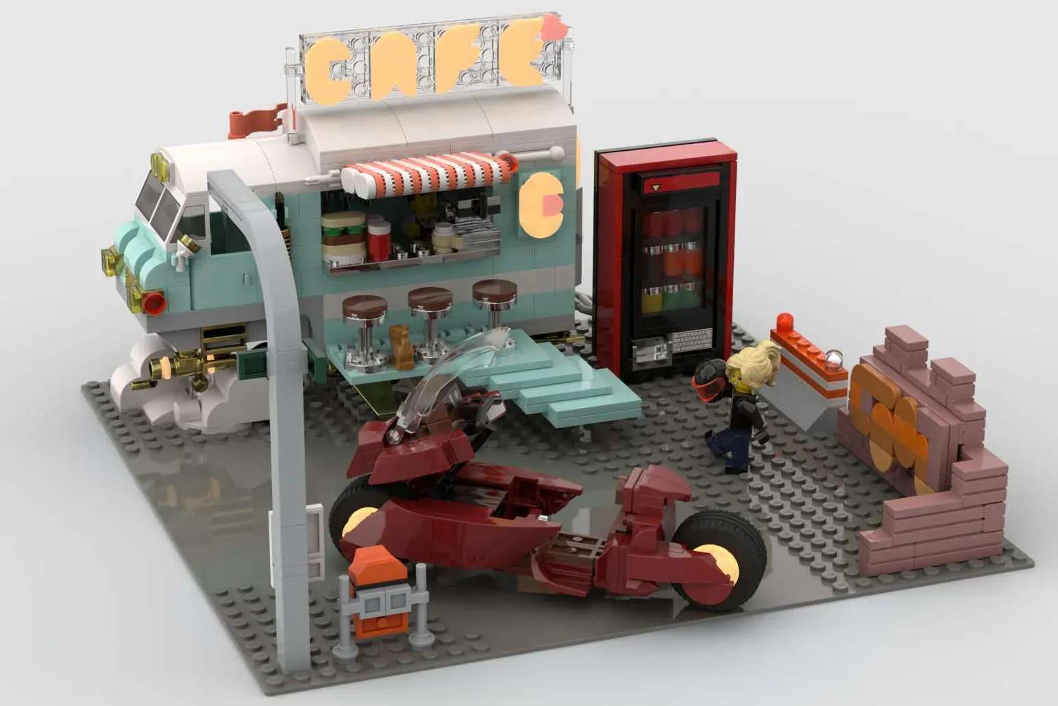 Cyberpunk Coffee Break | LEGO® Ideas