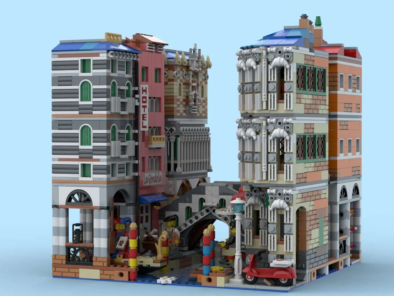 Venice Canal Modular With Rialto Bridge | LEGO® Ideas