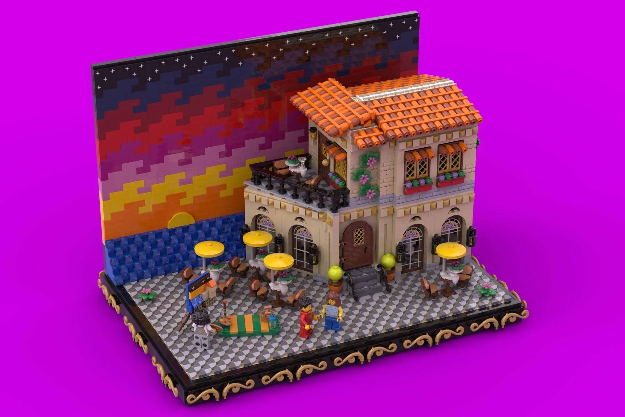 Seaside Sunset Diorama | LEGO® Ideas