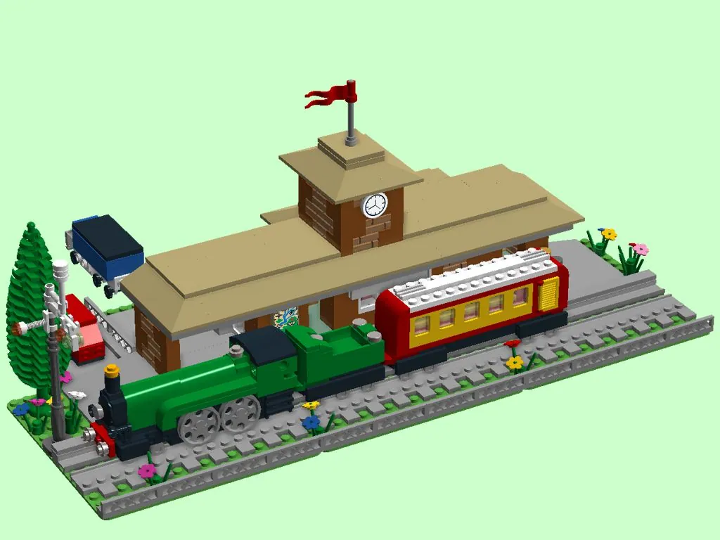 Tiny Town Railway Station | LEGO® Ideas