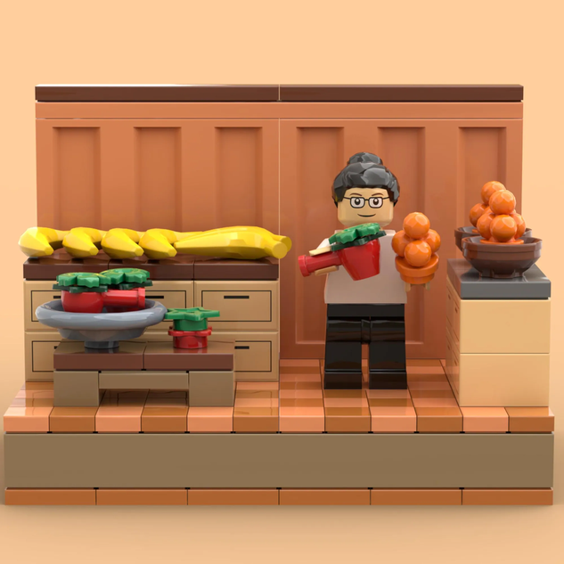 Lego Orange Fruit
