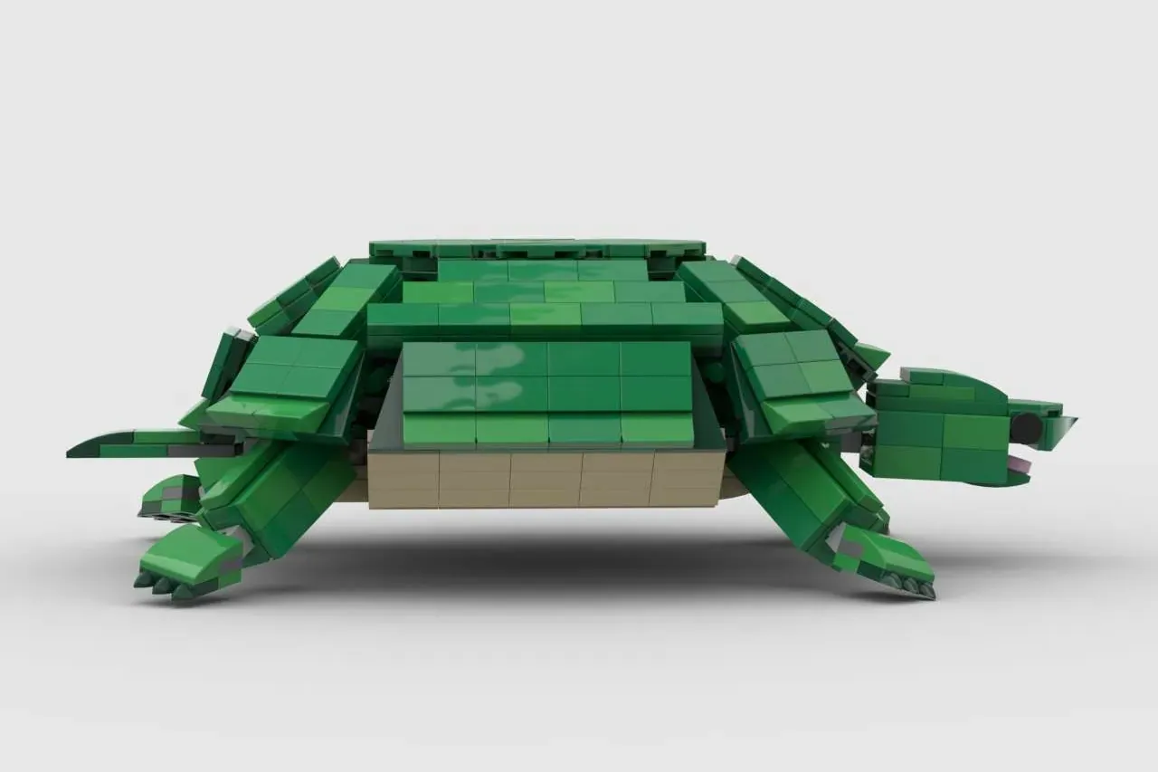 Mother Turtle and Baby Turtle Sunbathing | LEGO® Ideas