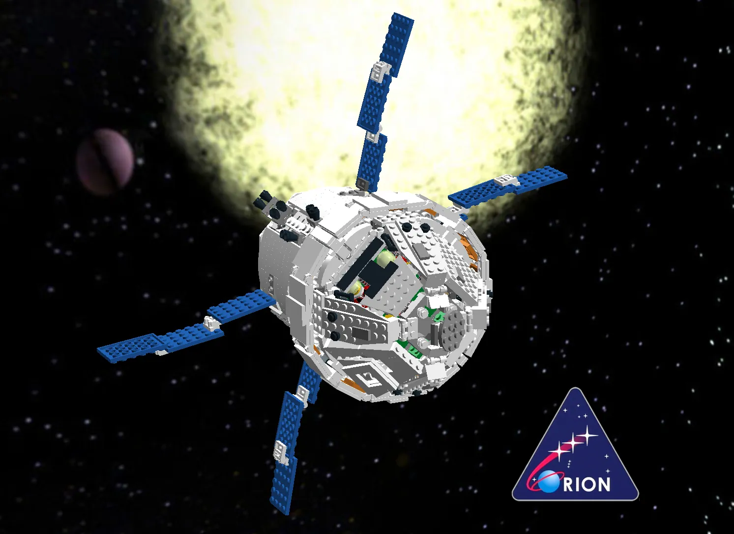 Orion Mnifig Scale Capsule and Service Module | LEGO® Ideas