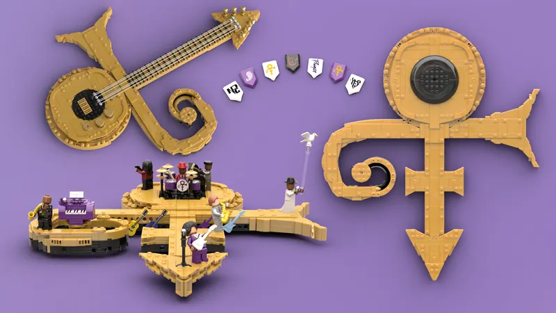Lego Ideas: Prince The Symbol of Musicology 3-IN-1 Set- Wall Art ...