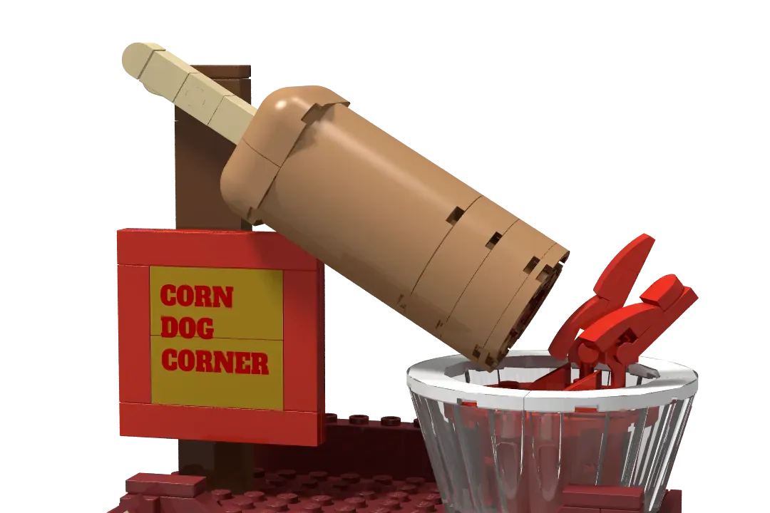 Corn Dog Corner- With Functional Dipping Corn Dog | LEGO® Ideas