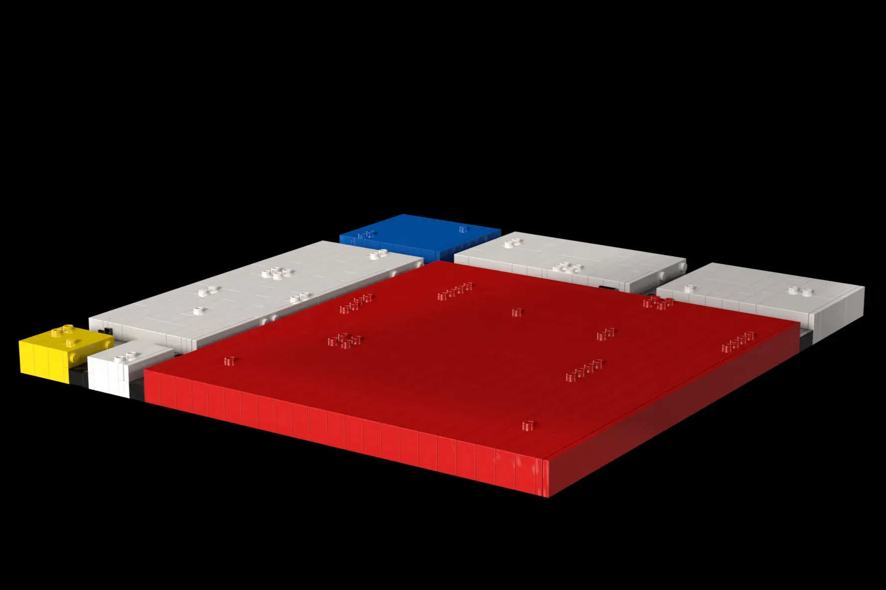 LEGO Composition With Red, Blue and Yellow - Modern Art | LEGO® Ideas
