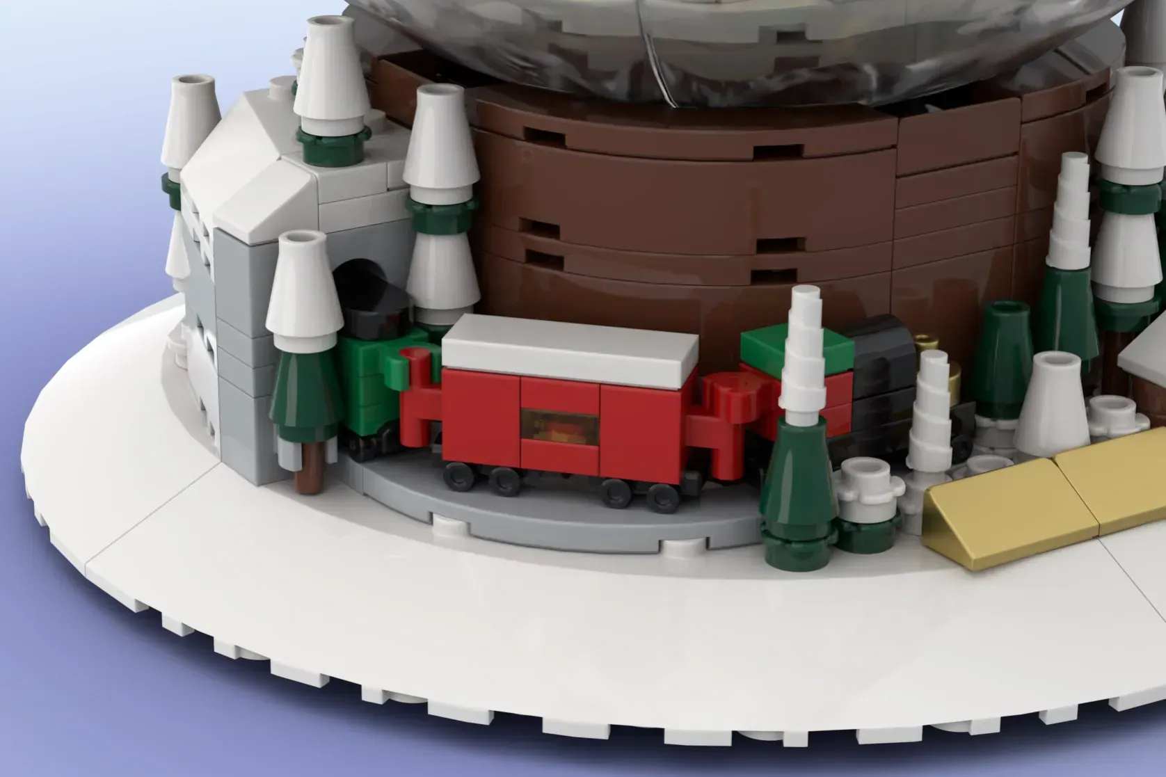 Winter Cabin Snow Globe | LEGO® Ideas