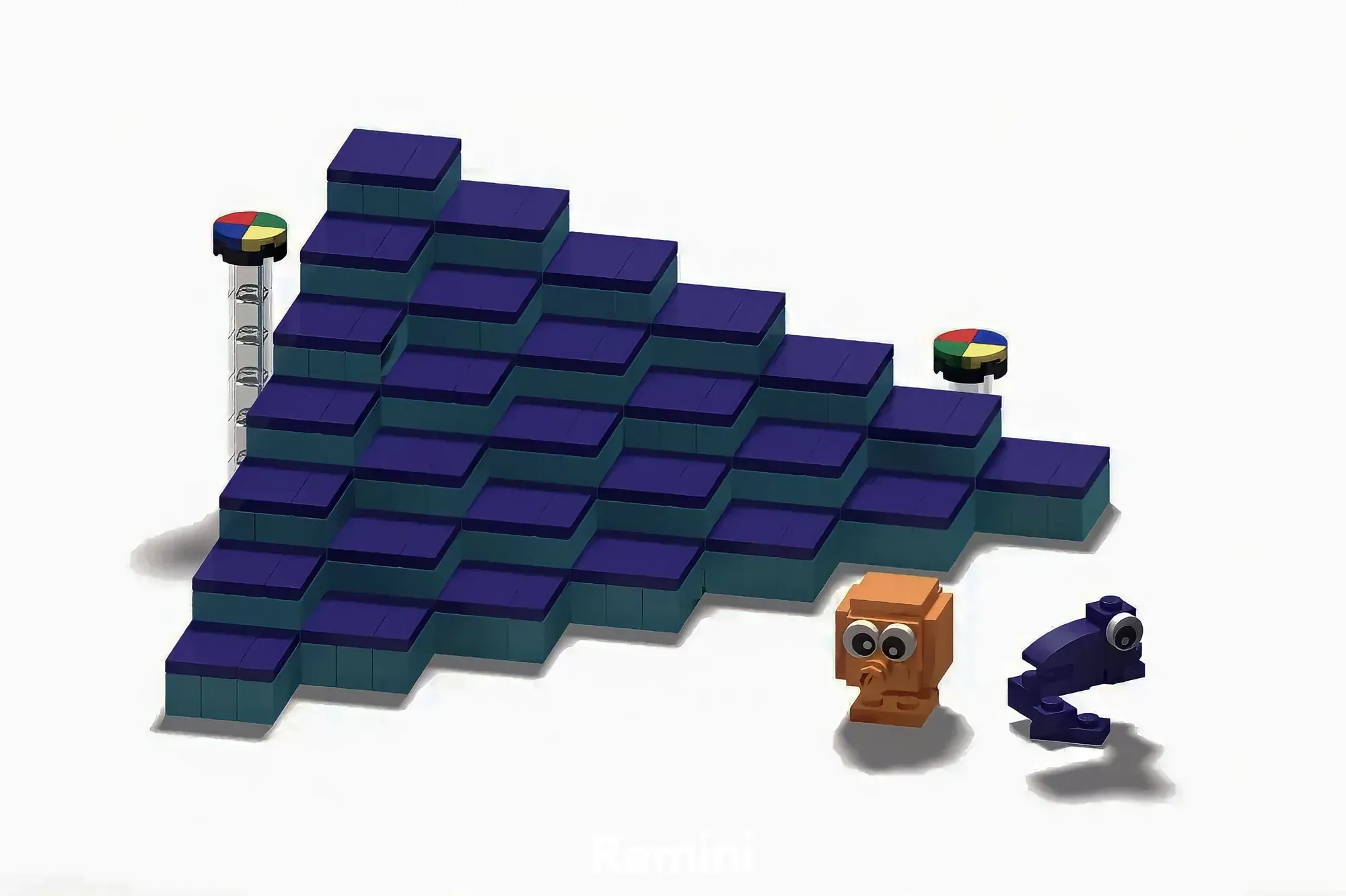 Q*bert Mini Display | LEGO® Ideas