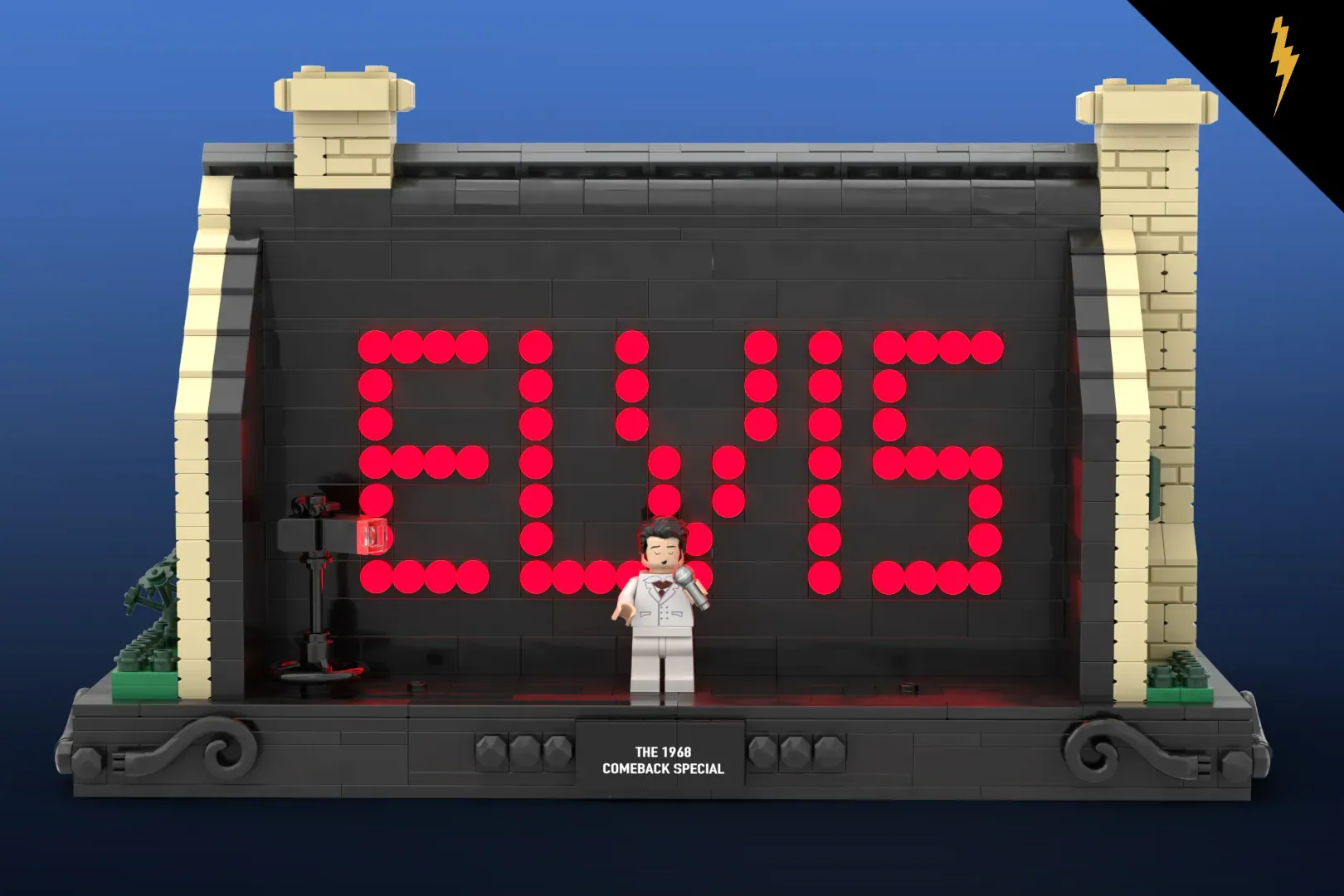 Elvis Presley's Mansions (Graceland) & 68" Comeback Special Diorama ...