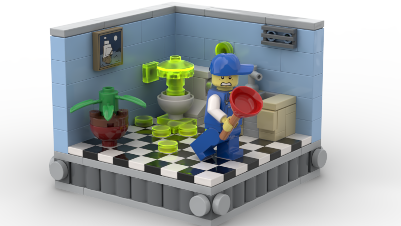 Lego Minifigure Plumber