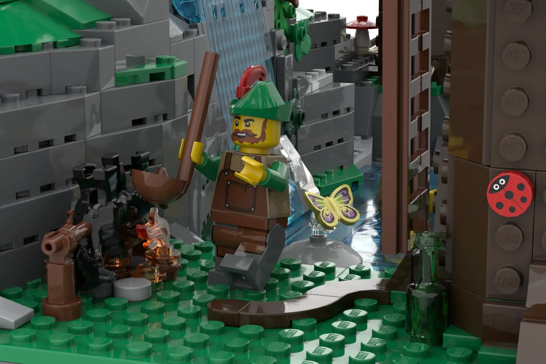 Forestmen Waterfall Hideout | LEGO® Ideas