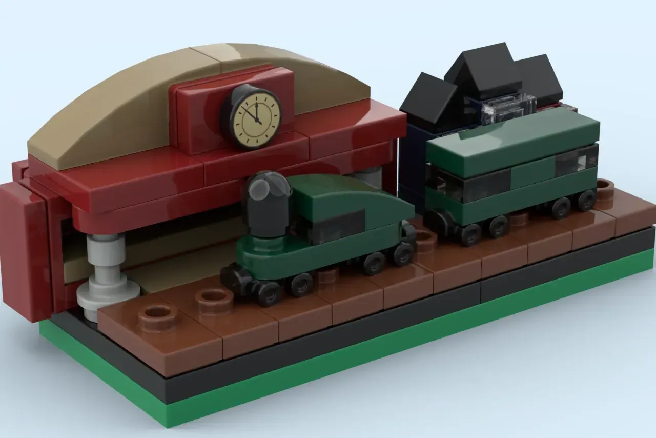 Miniature Vintage Train and Train Station | LEGO® Ideas