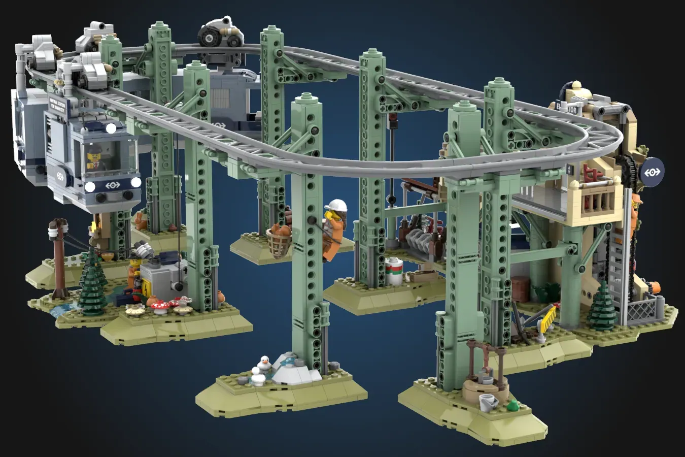 Working Suspension Railway | LEGO® Ideas