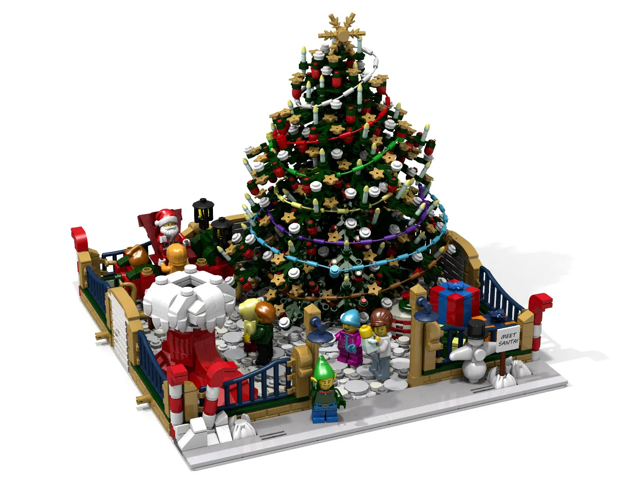 Modular Christmas Park - Meet Santa! | LEGO® Ideas