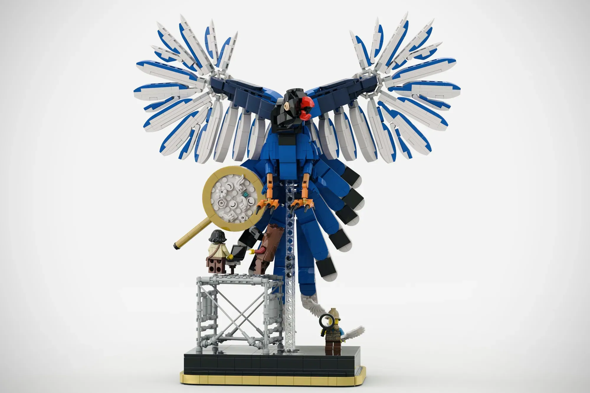 Magnified Beauty - The Formosan Blue Magpie | LEGO® Ideas