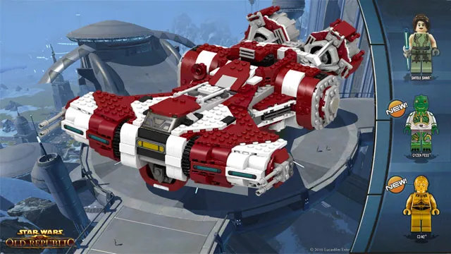 Corellian Defender with Satele Shan, Qyzen Fess, & C2-N2 | LEGO® Ideas
