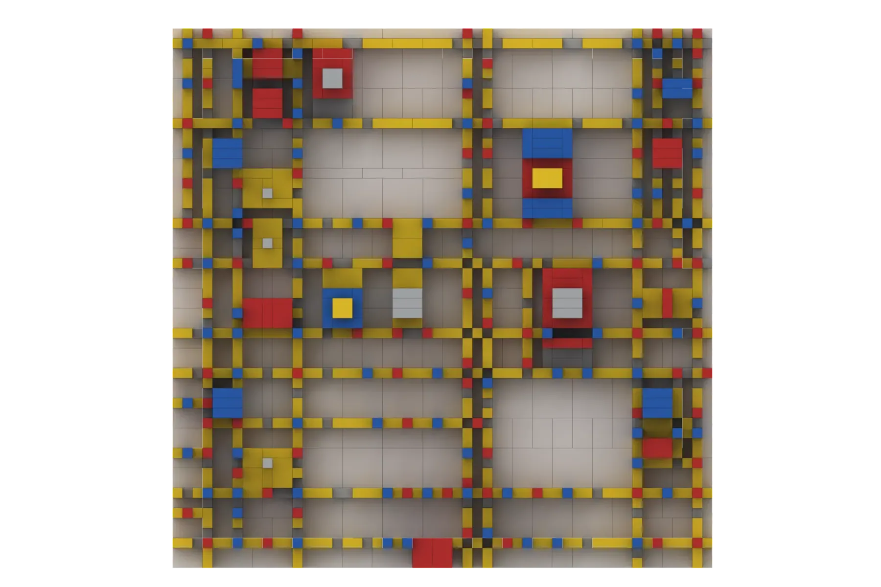 Broadway Boogie Woogie by Piet Mondray - Manhattan 3d Inspiration ...