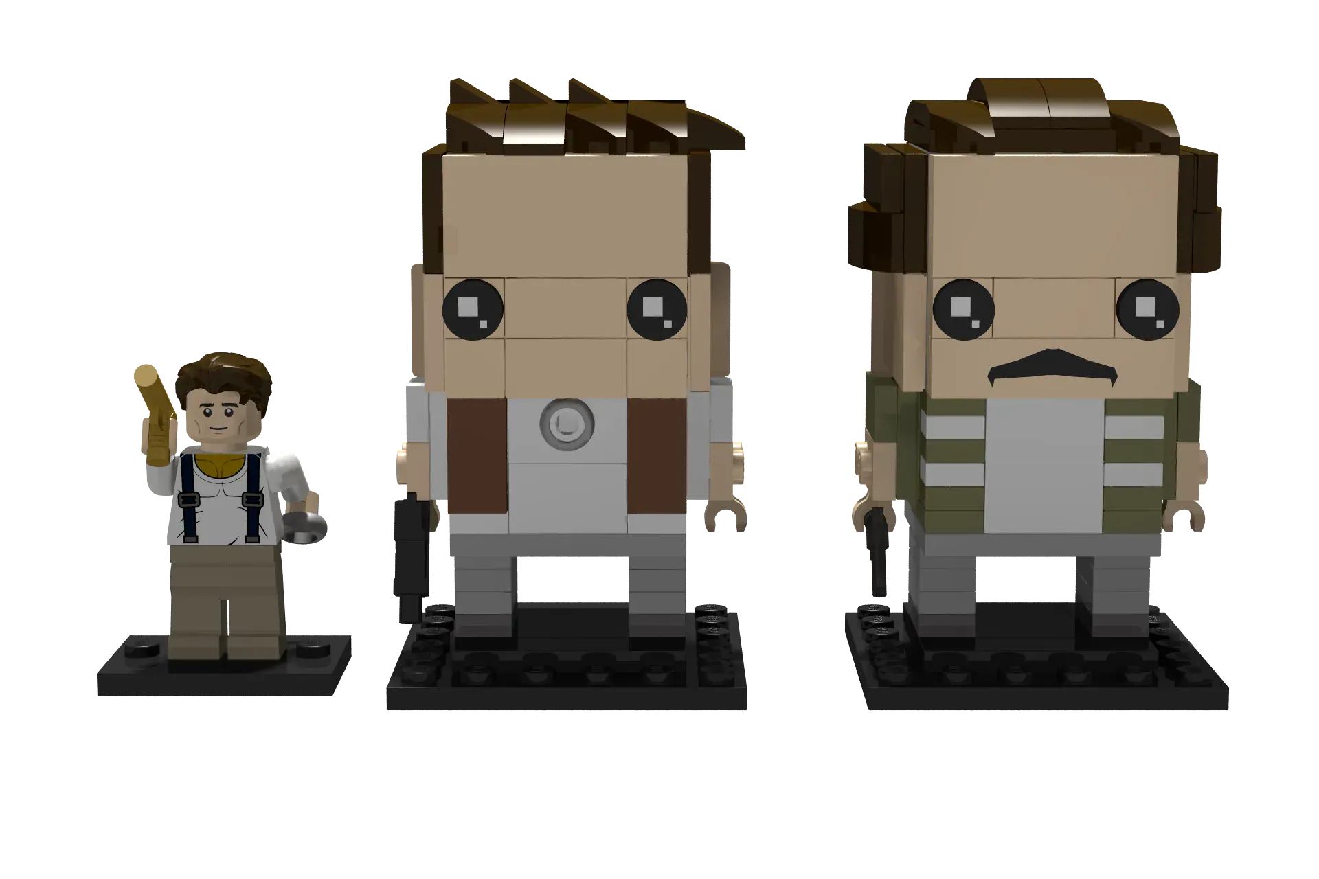Uncharted Brickheadz - Nathan Drake and Sully | LEGO® Ideas