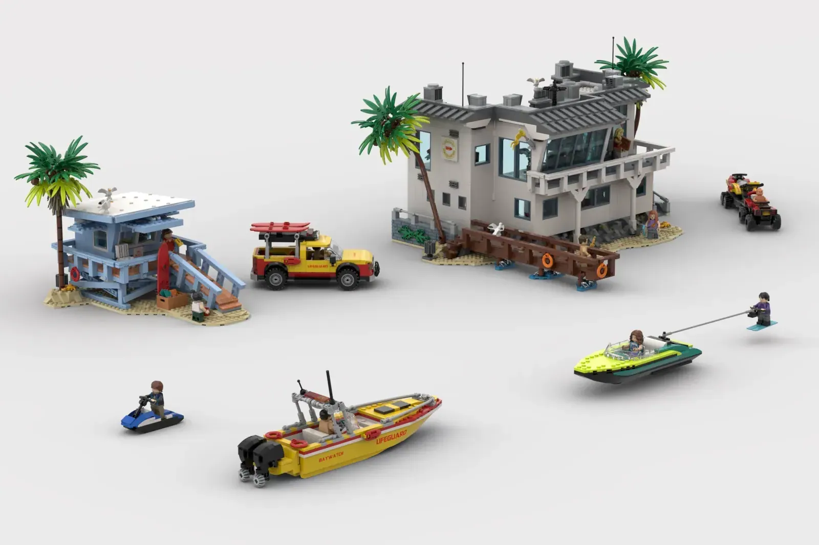 Baywatch Lifeguards (Big Set) | LEGO® Ideas