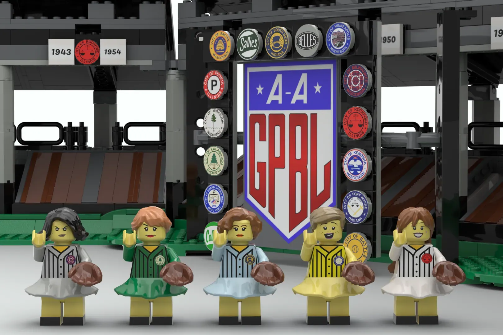 All-American Girls Professional Baseball League Stadium | LEGO® Ideas