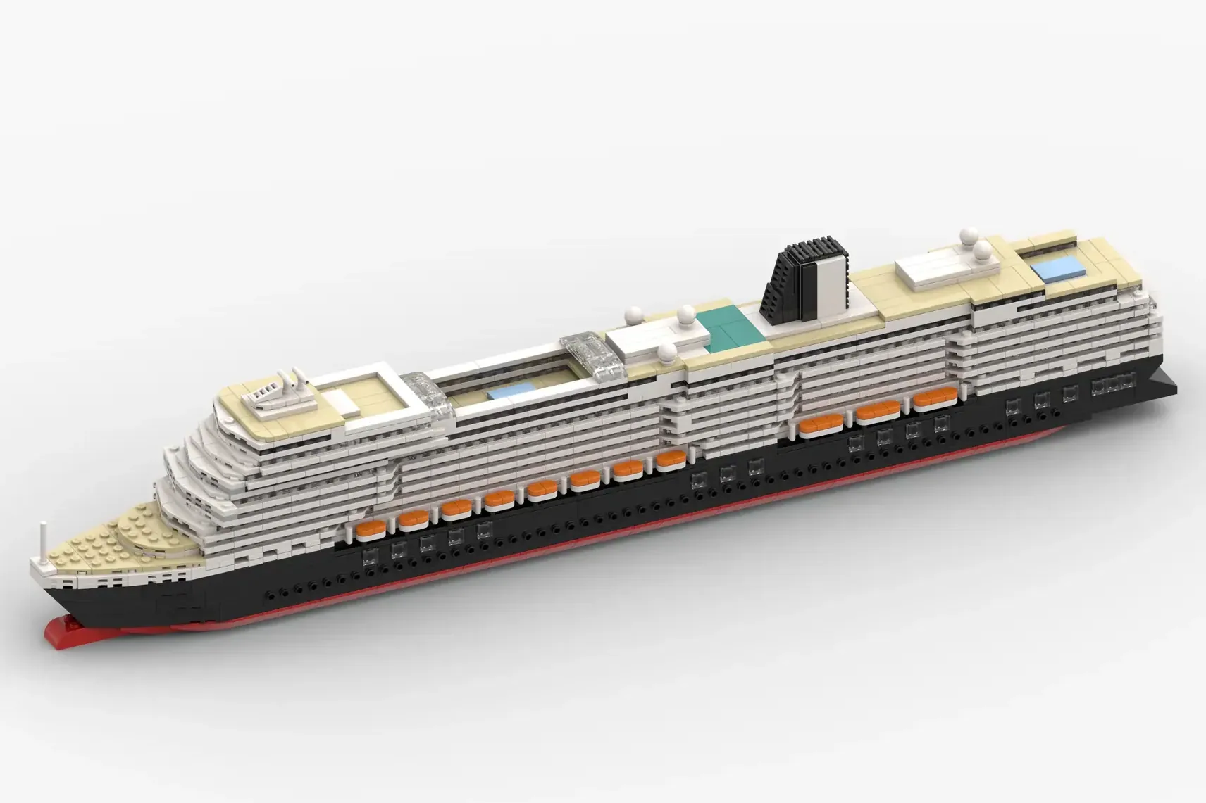 Holland America Line's Flagship MS Rotterdam 1:500 Scale | LEGO® Ideas